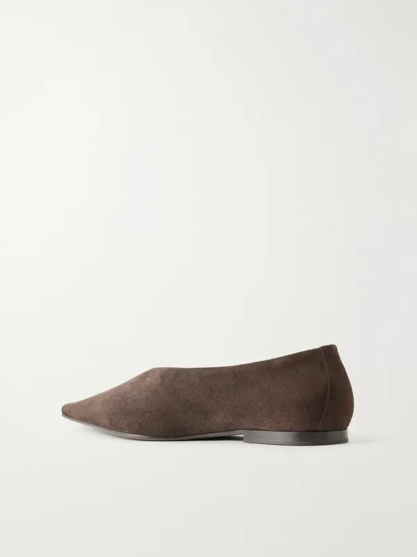 Brunello Cucinelli Suede Ballerina Flats