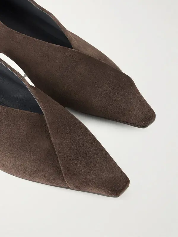 Brunello Cucinelli Suede Ballerina Flats