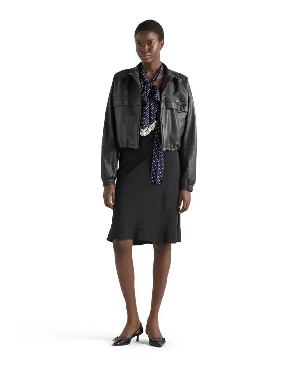 Prada Nappa Leather Jacket - Black