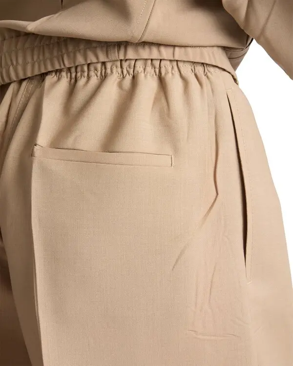 Prada Light Mohair Straight-leg Drawstring Trousers