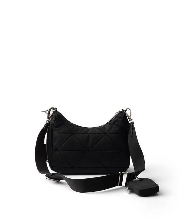 Prada Quilted Re-nylon Shoulder Bag - Black