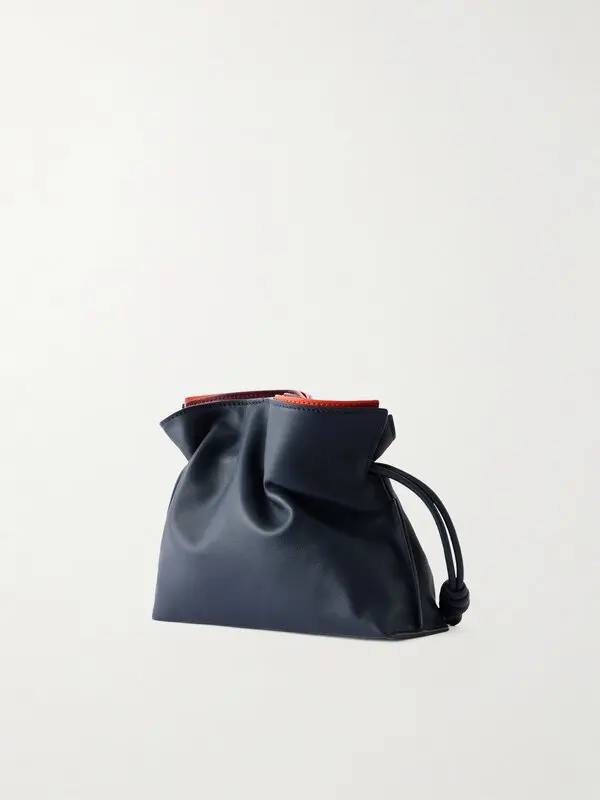 Loewe Flamenco Layers Mini Leather Clutch - Blue