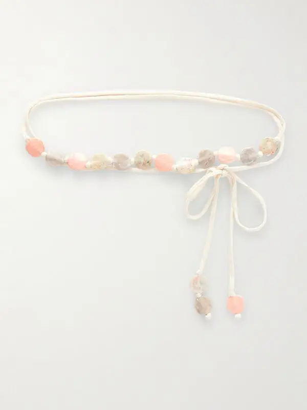 ERES Pam Bead-embellished Cord Belt - Multi