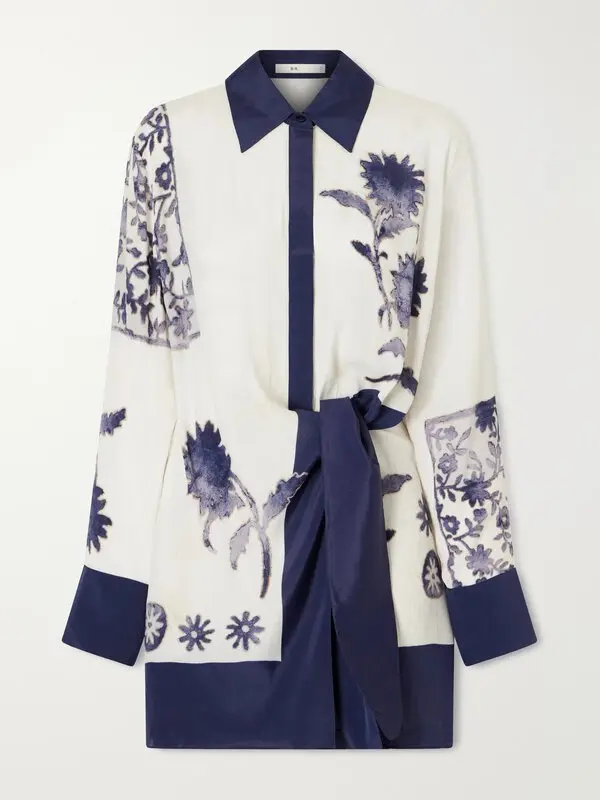 SIR. Phillipa Printed Georgette Shirt