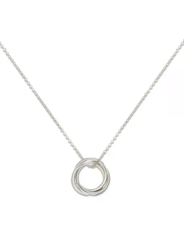 AUREE JEWELLERY Knightsbridge Russian Wedding Ring Necklace - Silver