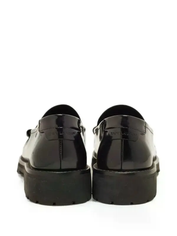Saint Laurent Le Penny Leather Loafers