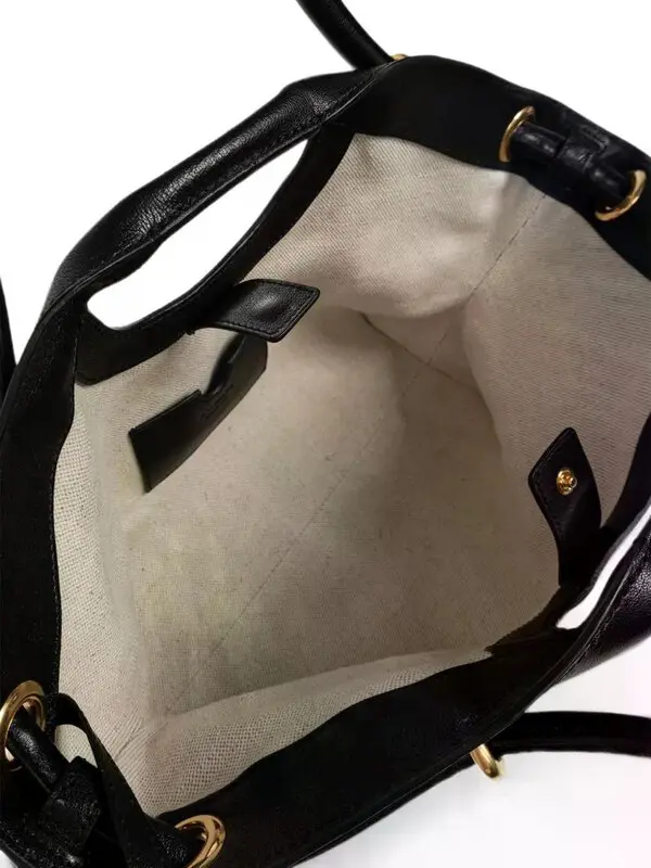 Balmain Calf Leather-trimmed Canvas Tote Bag