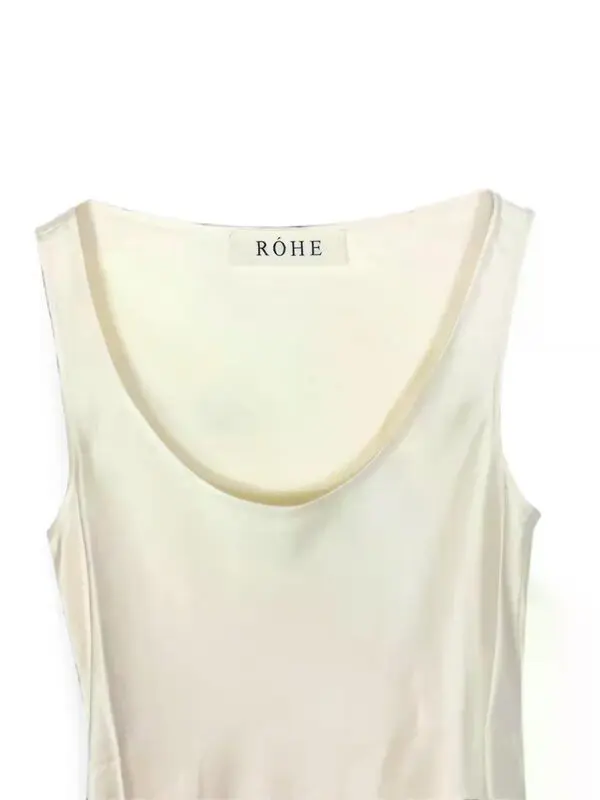 RÓHE Satin Maxi Dress With Scoop Neck