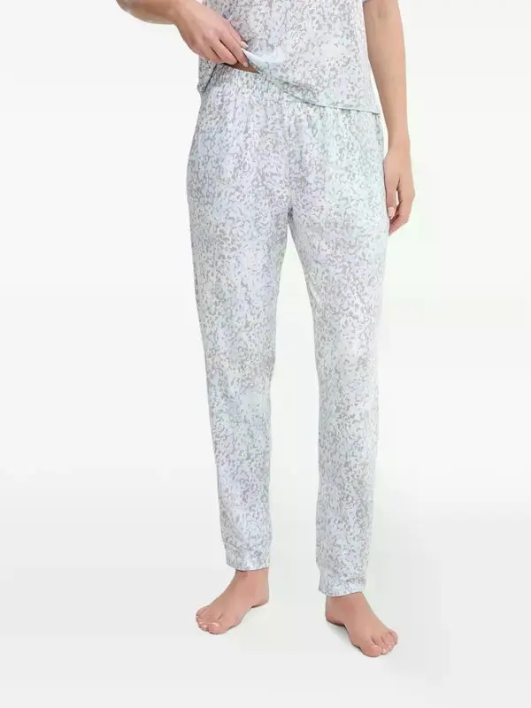 Dkny Logo-print Leopard-pattern Pajamas
