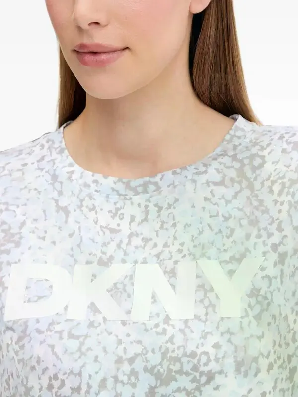 Dkny Logo-print Leopard-pattern Pajamas