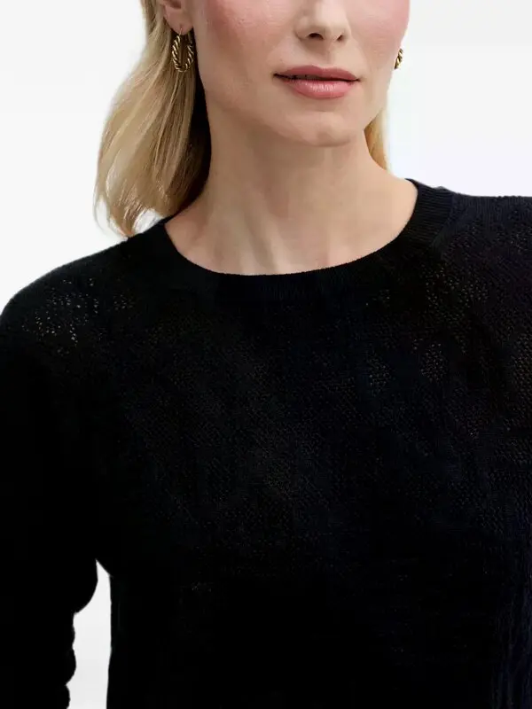 Dkny Patterned Knit Sweater