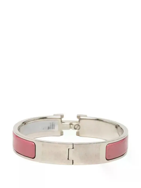 Hermès Enamel Clic H Bracelet Pm - Pink