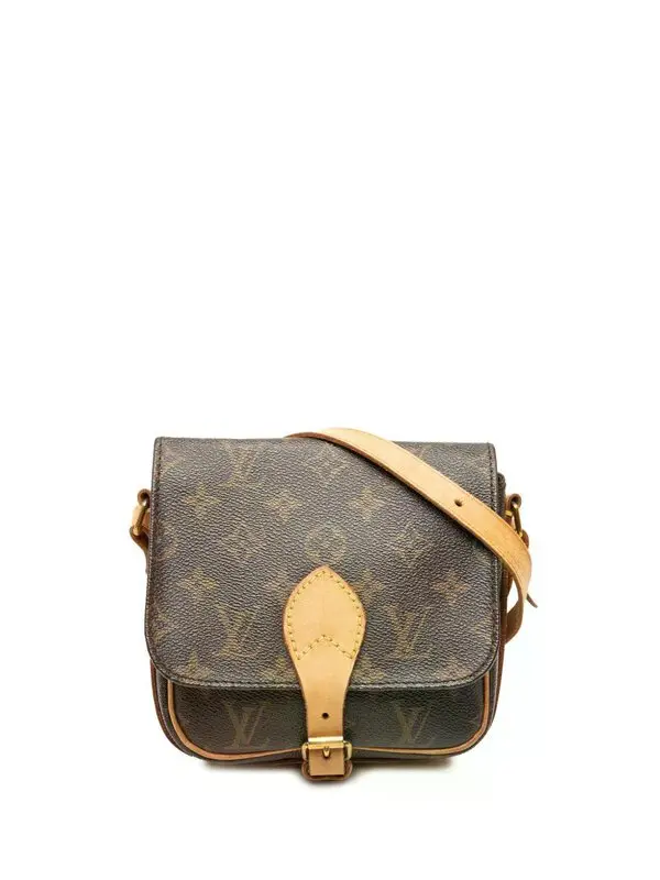 LOUIS VUITTON Monogram Cartouchiere Pm Crossbody Bag - Brown
