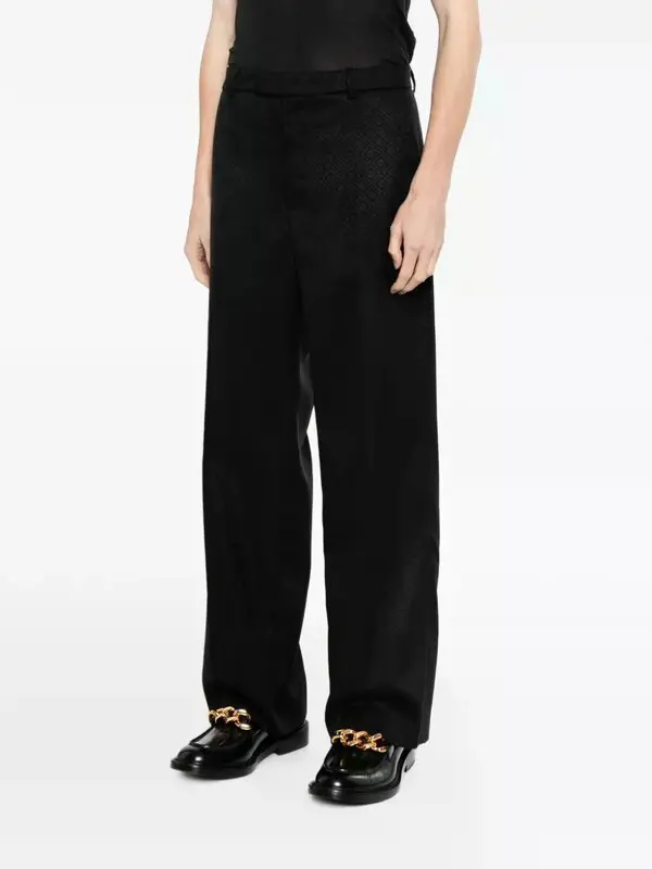 Casablanca Jacquard Wide-leg Trousers