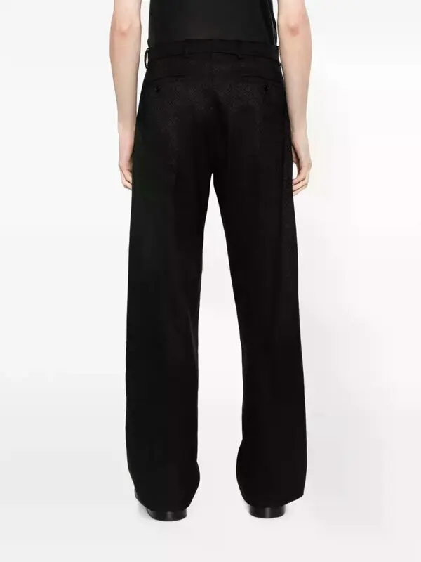 Casablanca Jacquard Wide-leg Trousers
