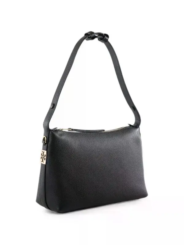 Tory Burch Mellow Logo-plaque Pebbled-leather Shoulder Bag