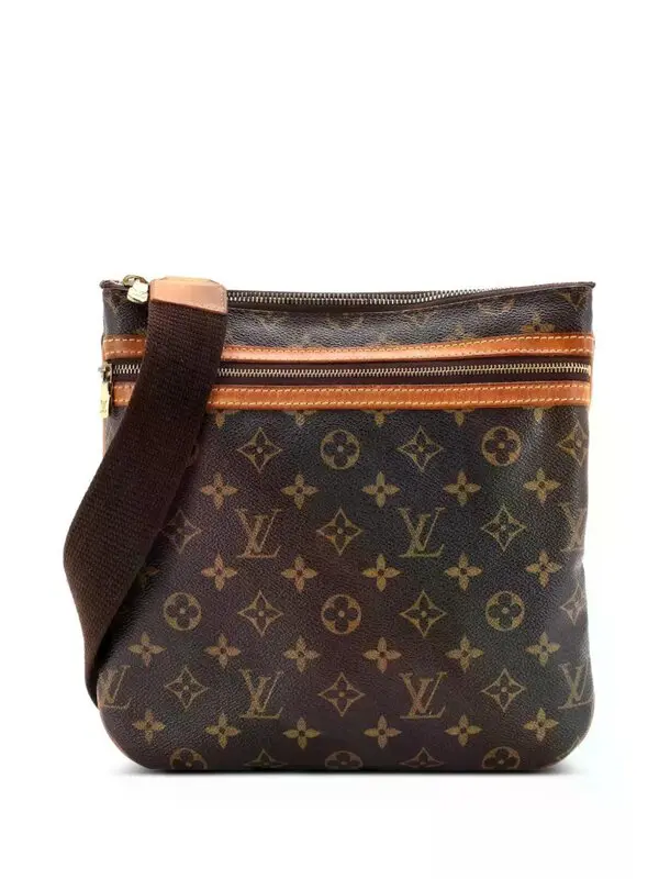 LOUIS VUITTON Monogram Canvas Crossbody Bag - Brown