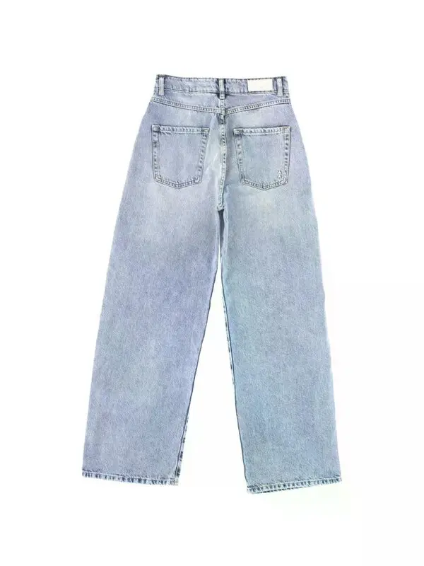 ICON DENIM LOS ANGELES Faded Wide-leg Jeans
