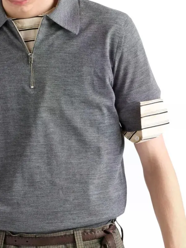 Prada Superfine Wool Polo Shirt