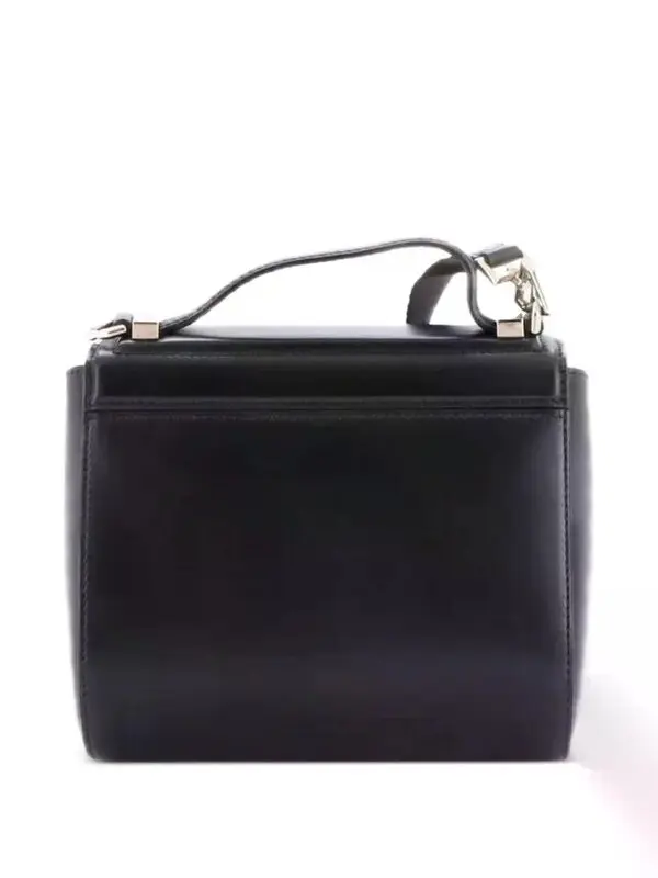 Givenchy Logo Strap Pandora Box Mini Bag - Black