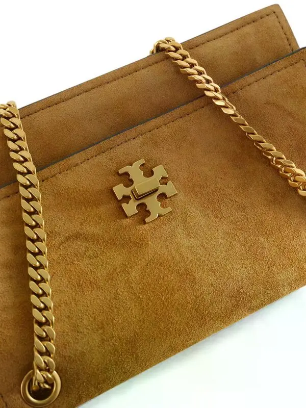 Tory Burch Logo-plaque Chain-link Shoulder Bag - Neutrals