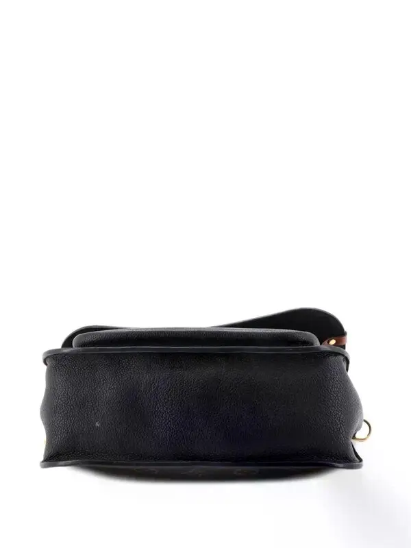 LOUIS VUITTON Monogram Canvas Leather Satchel - Black