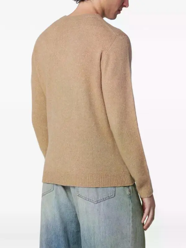 ROBERTO COLLINA Fine-knit Crew-neck Sweater