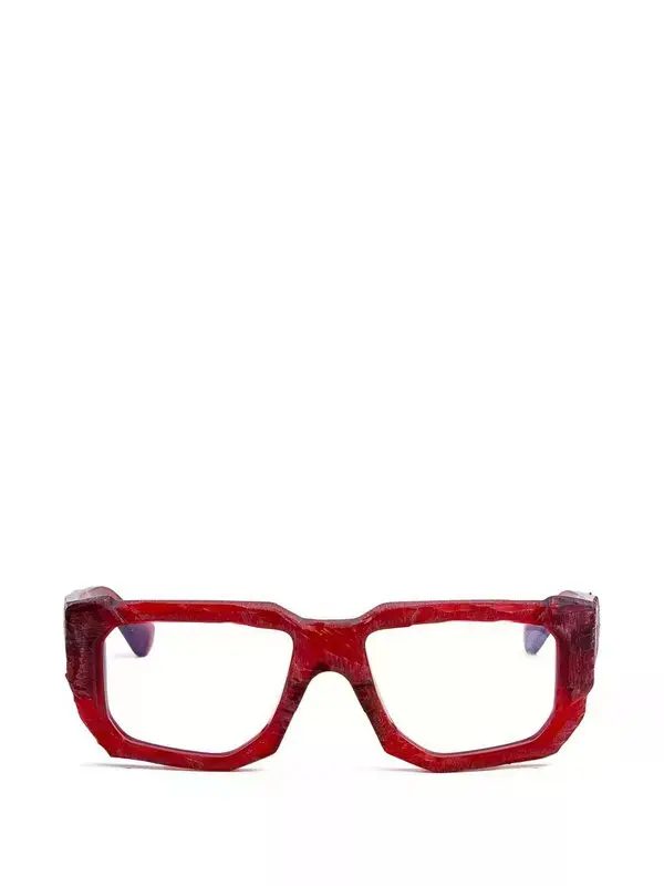 KUBORAUM K61 Geometric-frame Eyeglasses - Red