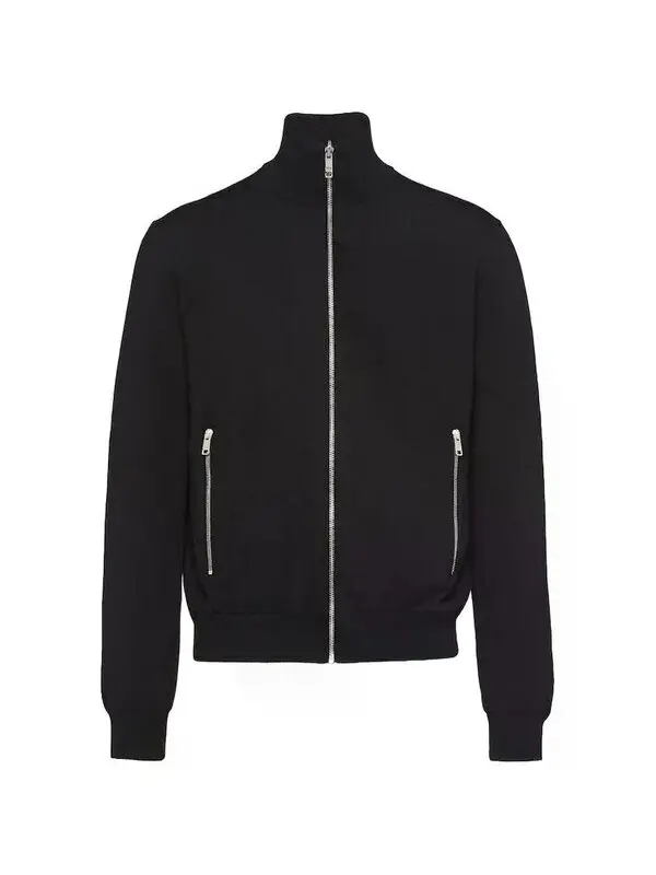 Prada Re-nylon Reversible High Neck Cardigan