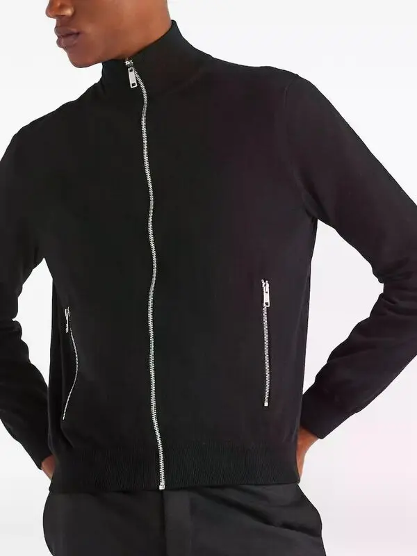 Prada Re-nylon Reversible High Neck Cardigan
