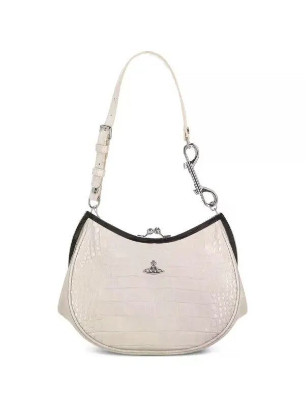 VIVIENNE WESTWOOD Croc-effect Orb Shoulder Bag