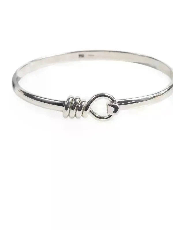AUREE JEWELLERY Tone Rope Detail Bangle - Silver