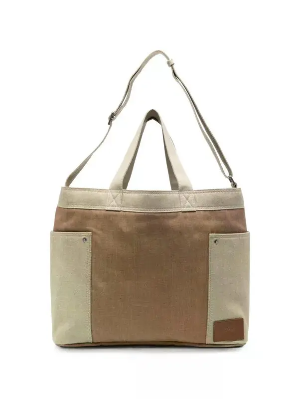 A.p.c. Jardin Logo Patch Tote Bag - Brown