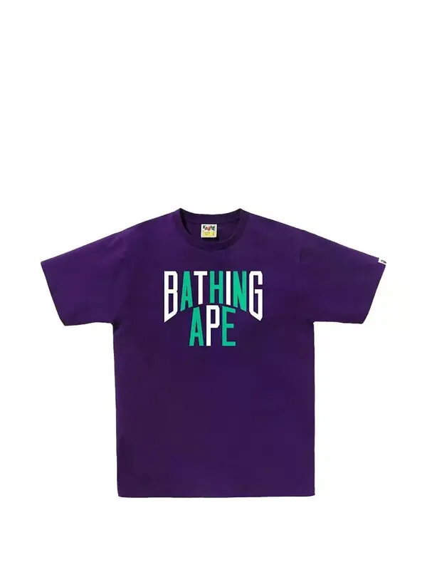 A BATHING APE Colors Nyc Logo-print T-shirt - Purple