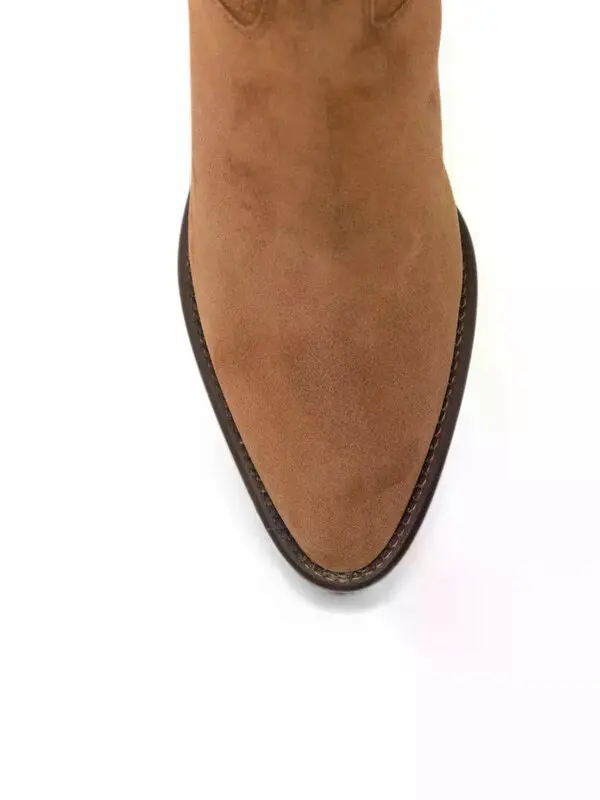 ANNA F. Pointed Toe Zip Fastening Ankle Boots