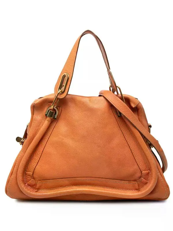 Chloé Leather Satchel - Orange