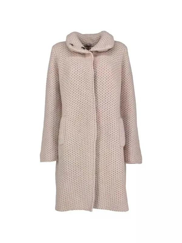 FALCONERI Chunky Knit High Neck Coat