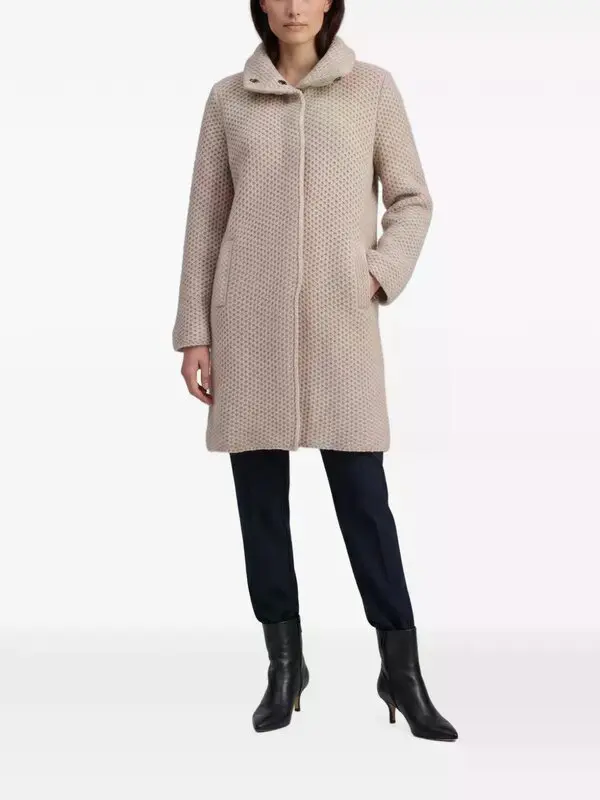 FALCONERI Chunky Knit High Neck Coat