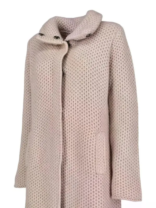 FALCONERI Chunky Knit High Neck Coat