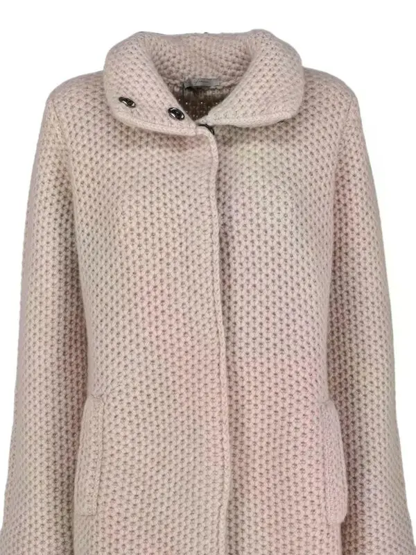 FALCONERI Chunky Knit High Neck Coat