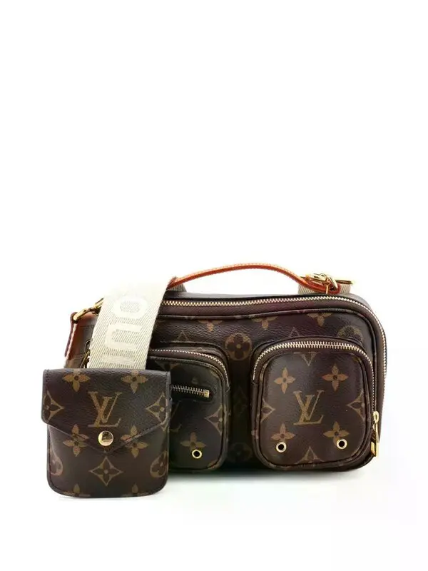 LOUIS VUITTON Utility Monogram Canvas Crossbody Bag - Brown