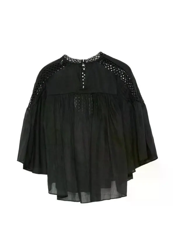 MARANT ETOILE Crochet-knit Pintuck Shirt