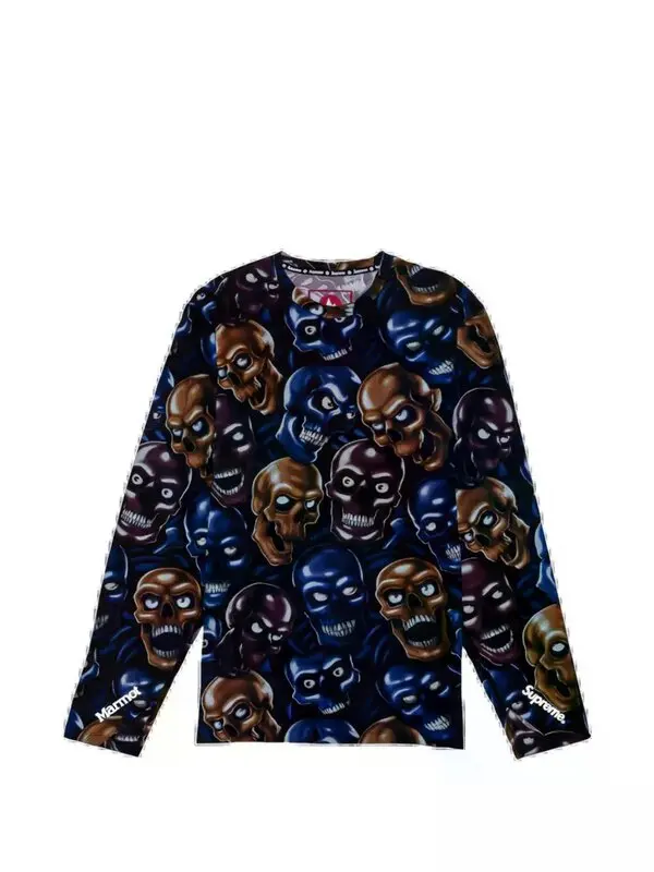 Supreme X Marmot Skull-print T-shirt