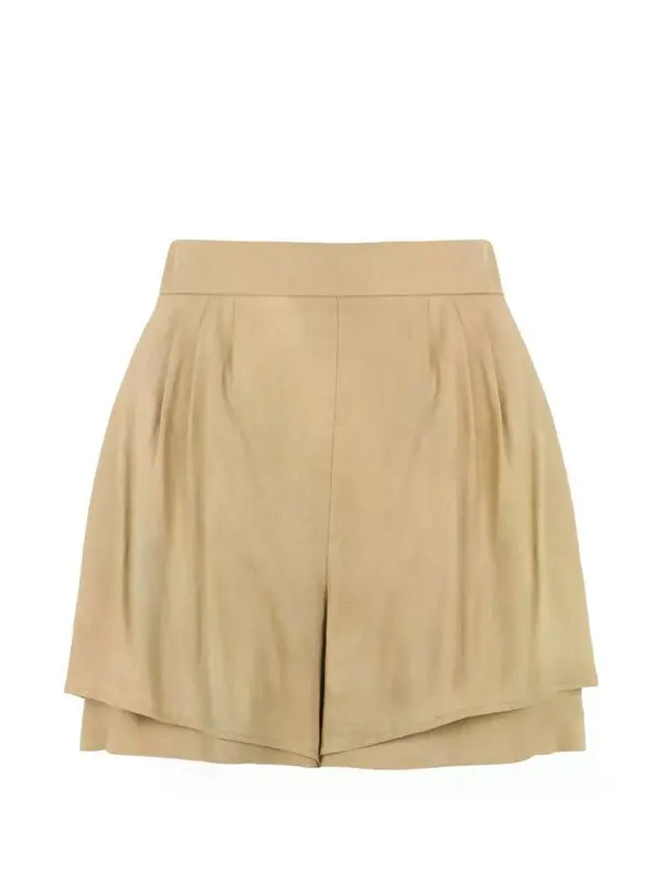 Alberta Ferretti Tailored High-waisted Mini Shorts