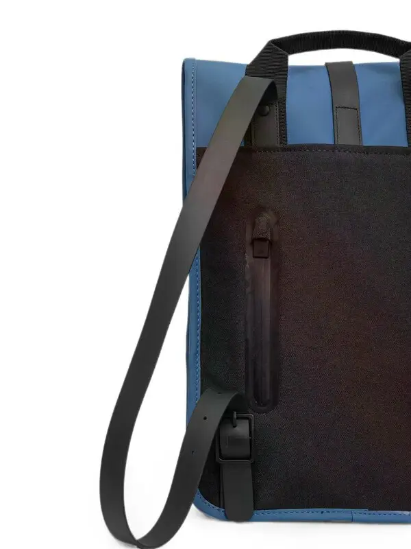 Rains Carabiner Fastening Flap Top Backpack - Blue
