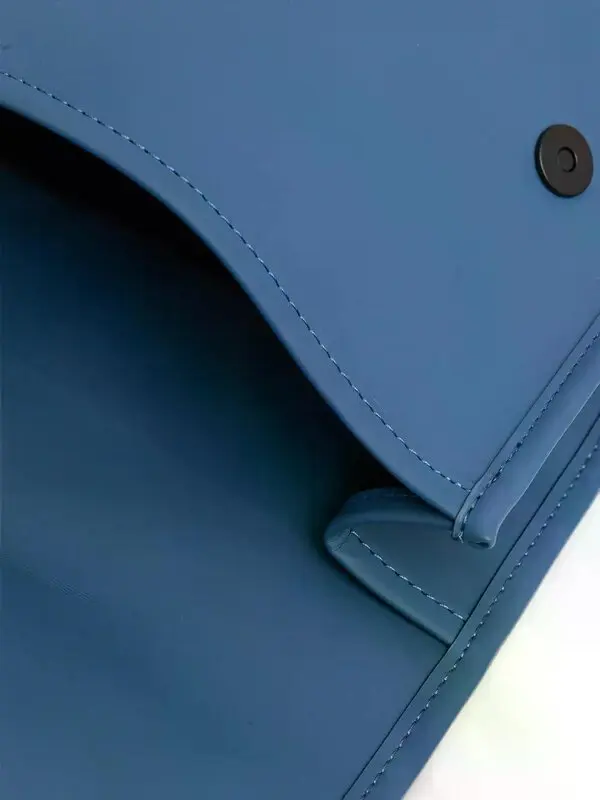 Rains Backpack With Carabiner Fastening Flap Top - Blue