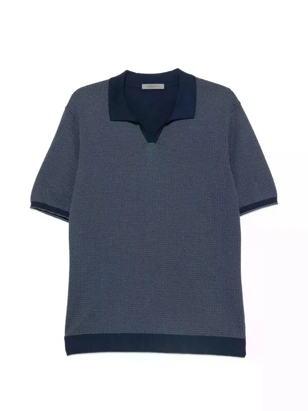 Corneliani Textured T-shirt - Blue