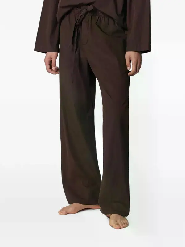 TEKLA Drawstring-waistband Pajama Pants