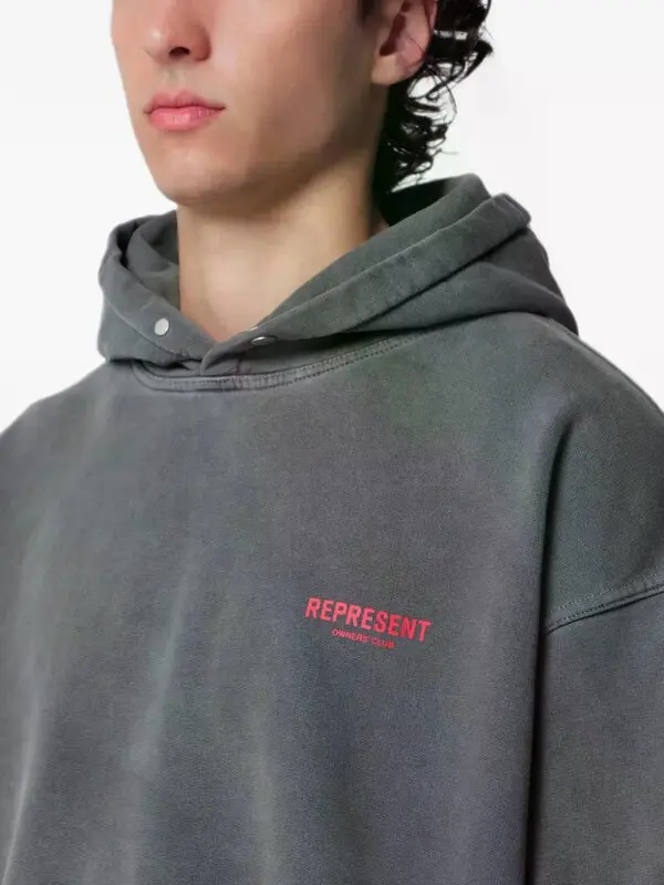 REPRESENT Logo Print Hoodie
