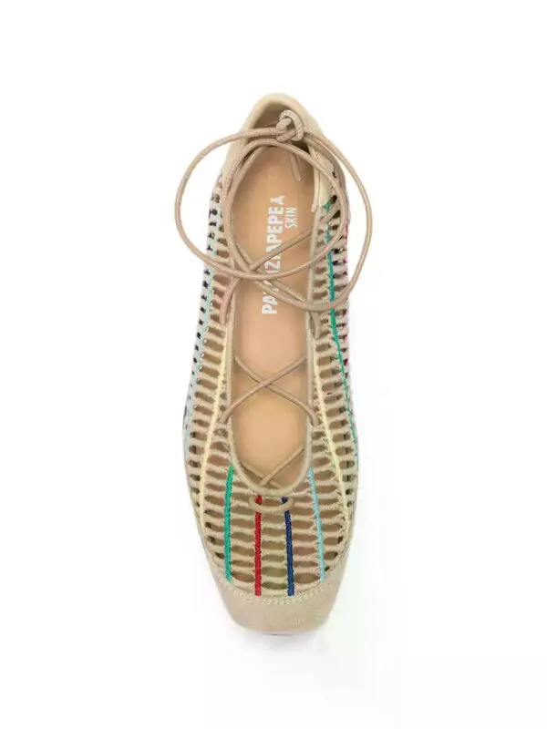 Patrizia Pepe Raffia Ballet Flats